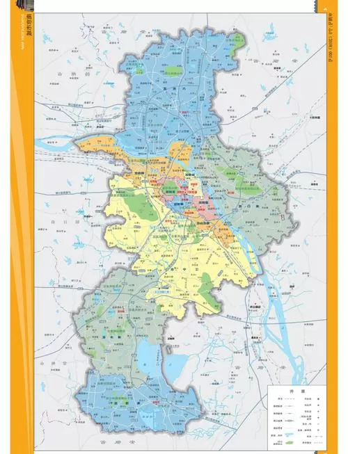 南京市行政地图全图高清版大图图标