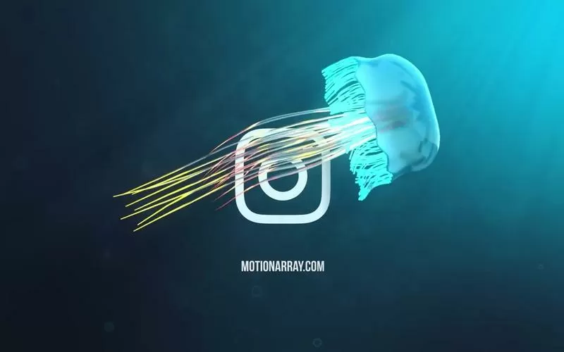 水母游动的视频图标