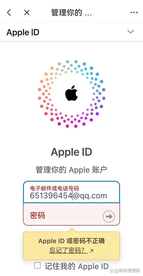 苹果手机的id密码是什么图标