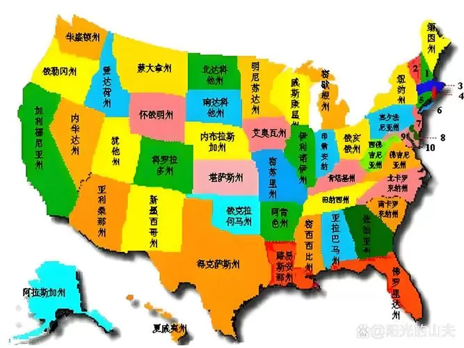 美国地图全图高清版 洛杉矶