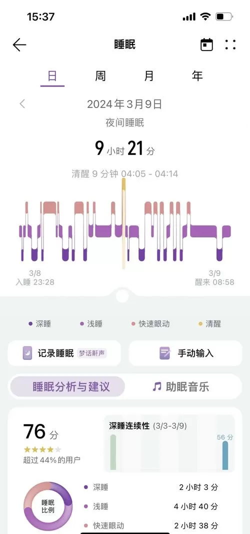 手环通过什么检测睡眠情况截图