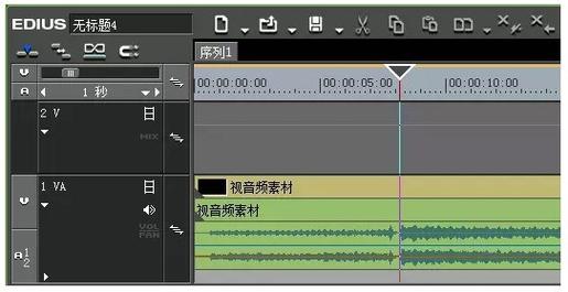 edius导入的视频没有声音截图