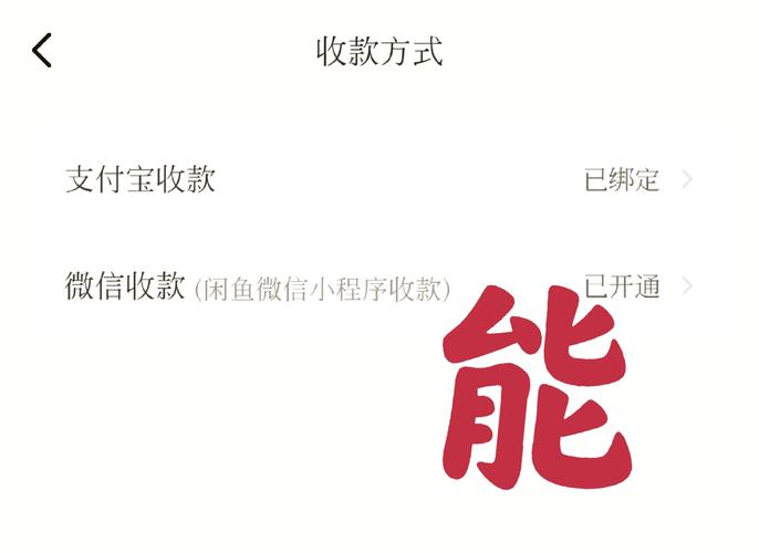 闲鱼上怎么付款和收款的图标