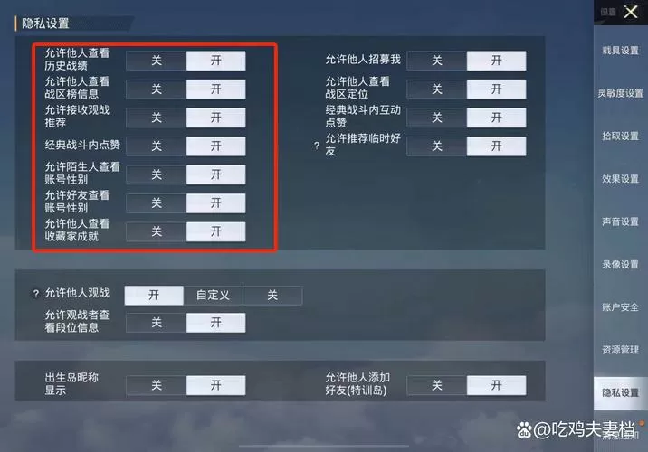 和平精英历史战绩怎么隐藏起来图标
