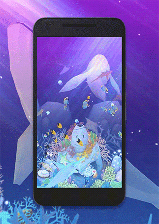 梦幻水族馆动态屏保最新版本更新内容h5辅助截图