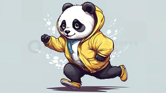 熊猫跑步