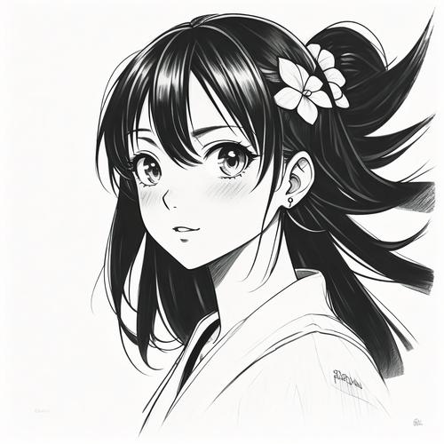 炭笔漫画图标