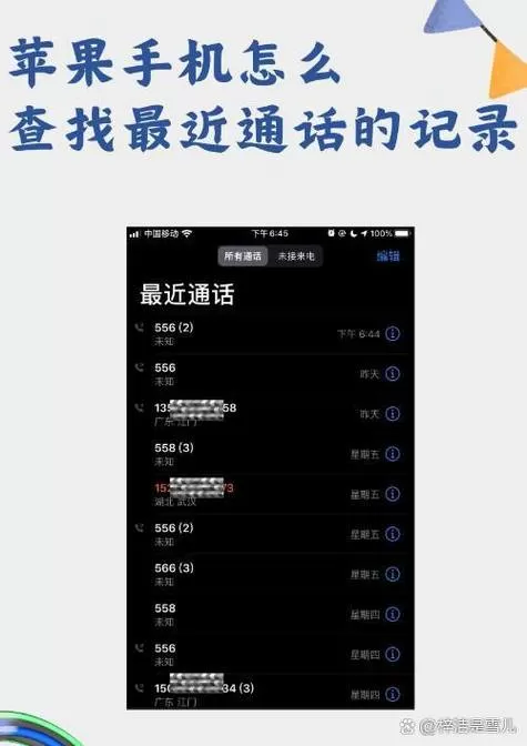 苹果手机如何查询通话记录图标
