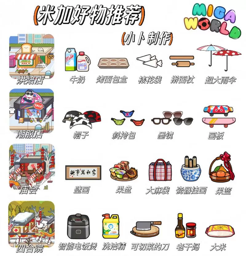 米加小镇大佬常用好物