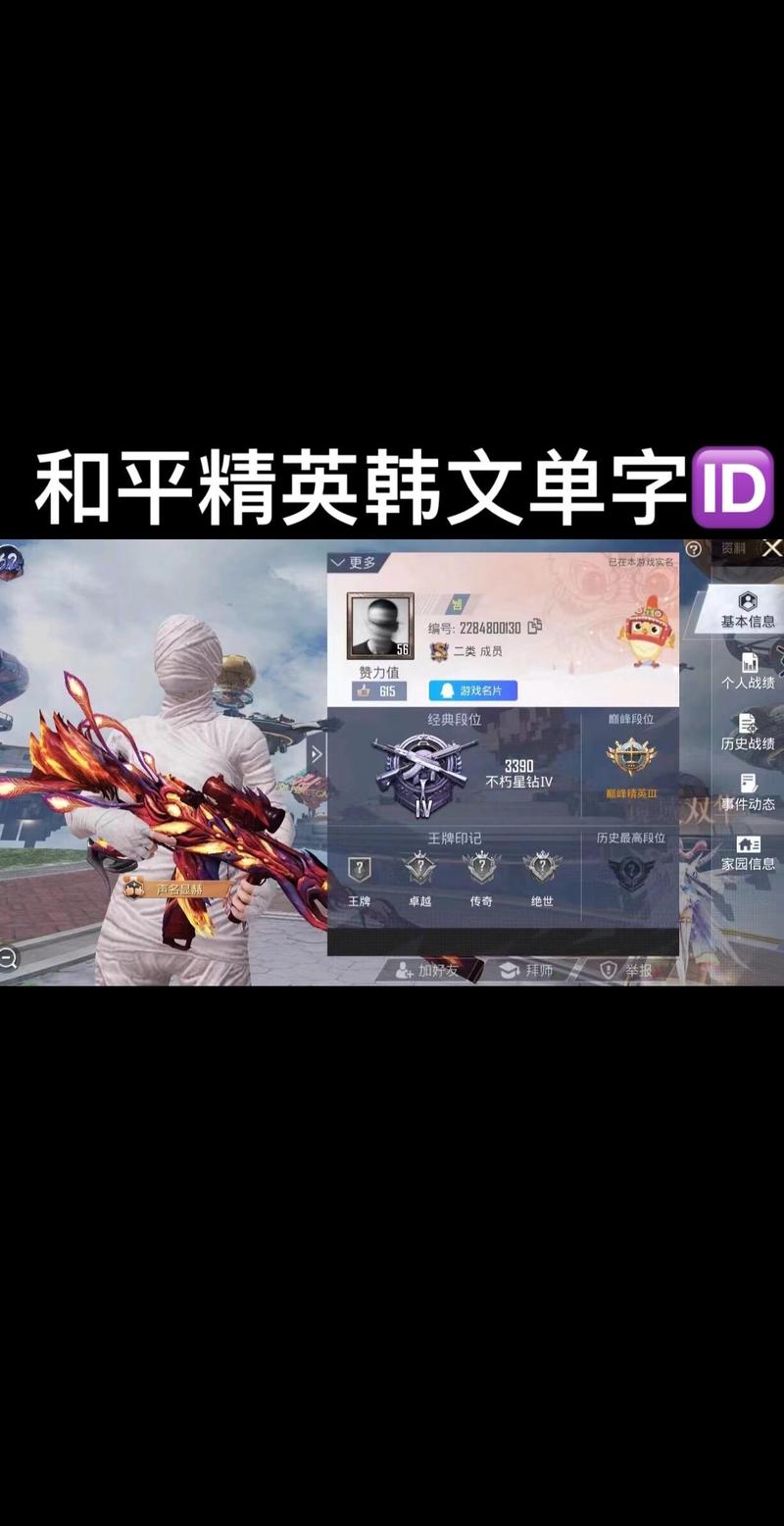 和平精英单字韩文ID生成器图标