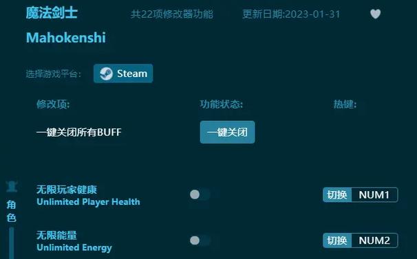 魔法剑士修改器截图