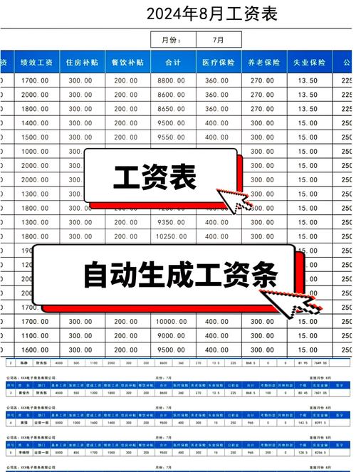 excel表格一键生成工资表红包版