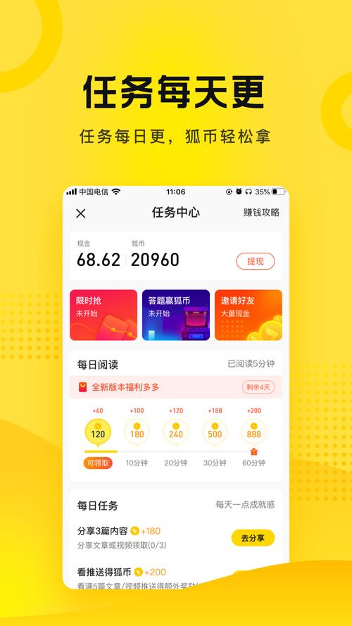 搜狐资讯赚钱app安装免费永久vip版