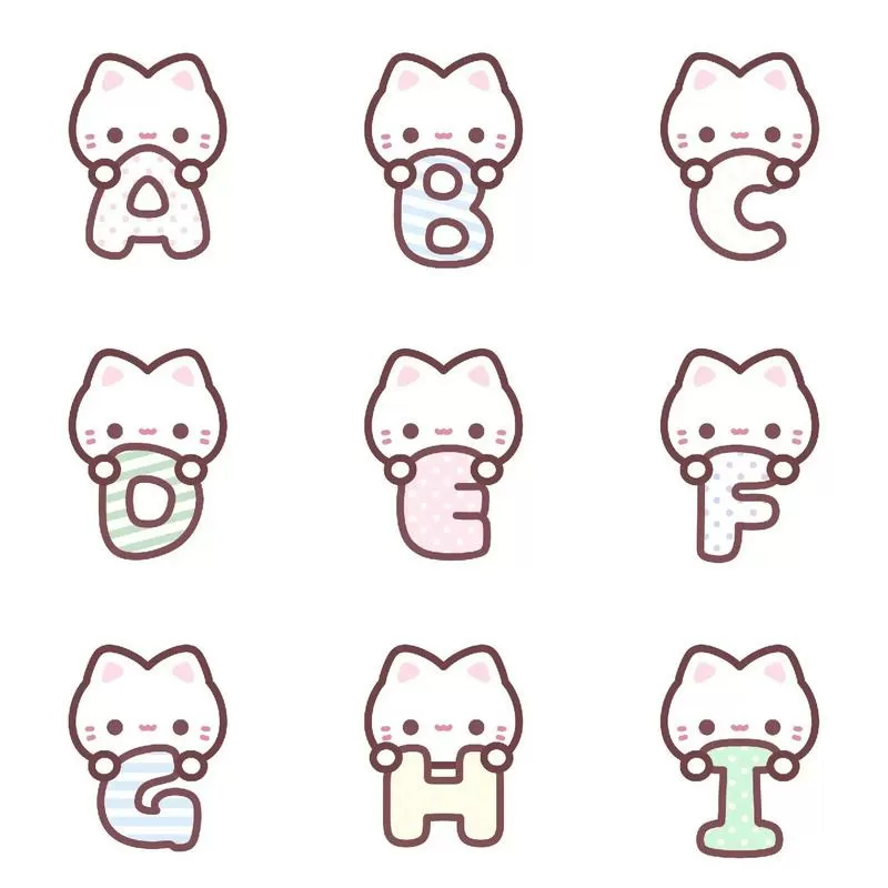 小猫拼图图片