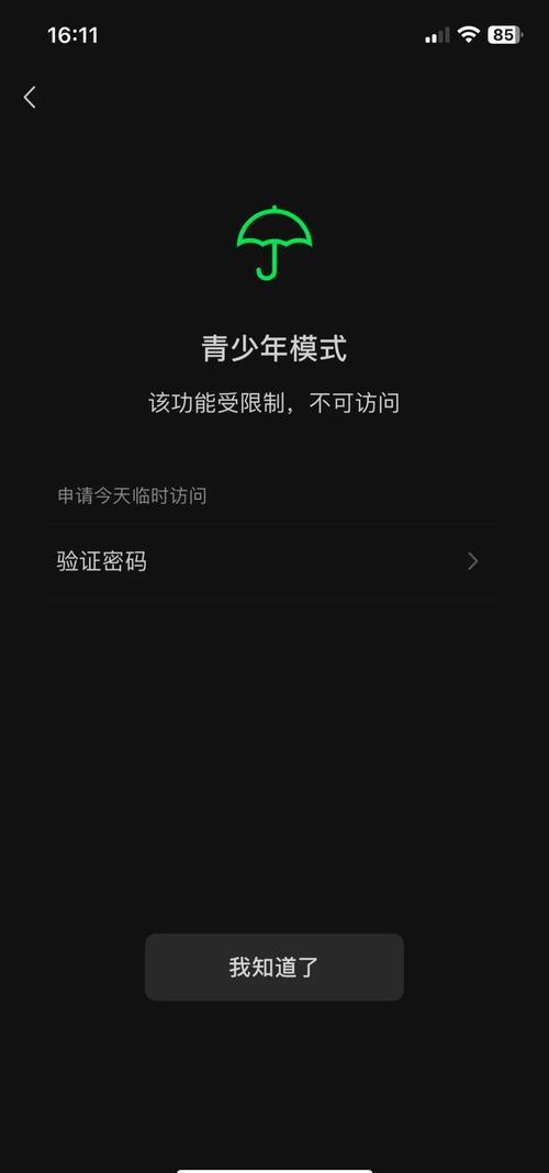 青少年模式无法退出