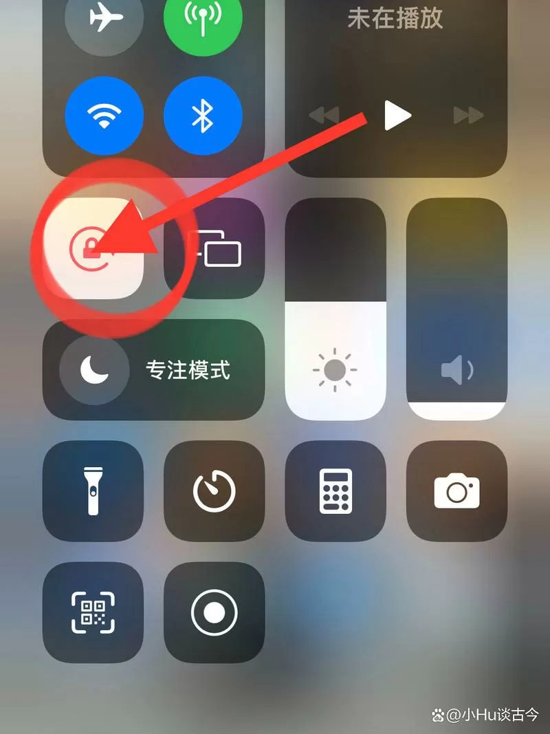 苹果手机取消旋转屏幕在哪设置图标