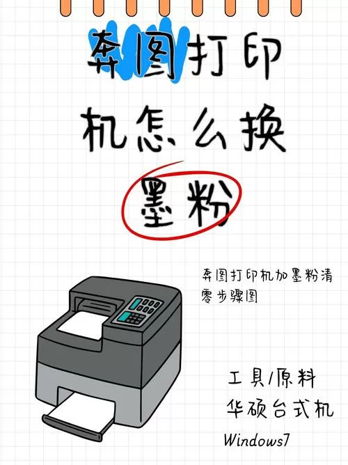 奔图打印机怎么换墨盒图标