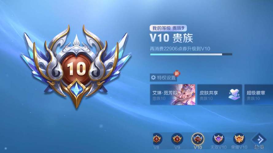 王者贵族10共享皮肤截图