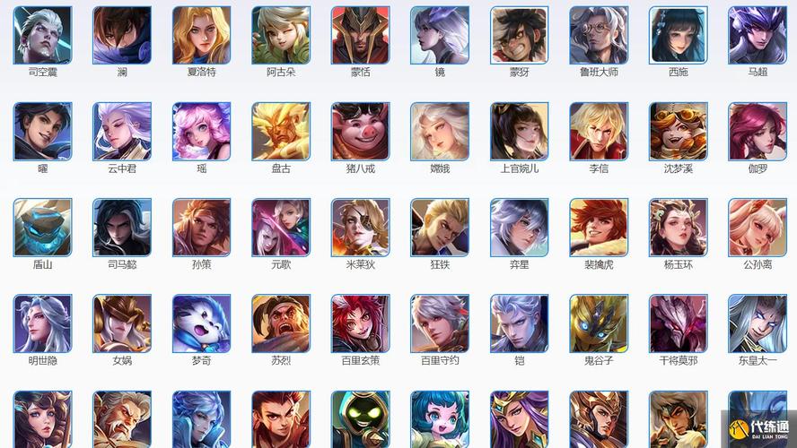 王者全英雄图鉴截图