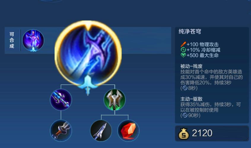 王者荣耀血条旁边的装备开启截图