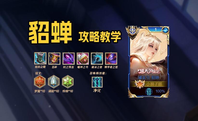 中路貂蝉一般带什么辅助图标