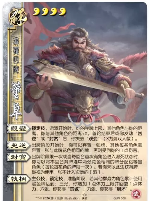 三国杀武将列传诸侯伐董董卓传图标