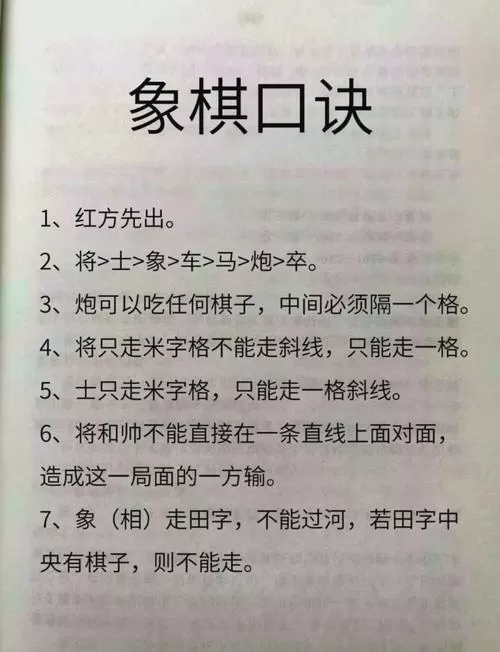 中国象棋怎么下图标