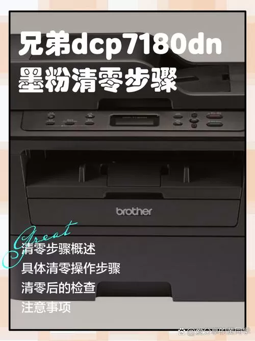 兄弟dcp7180dn更换硒鼓清零方法图标