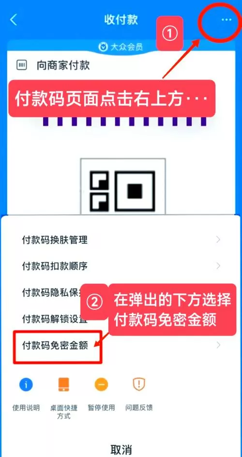 如何设置支付宝免密支付金额额度图标