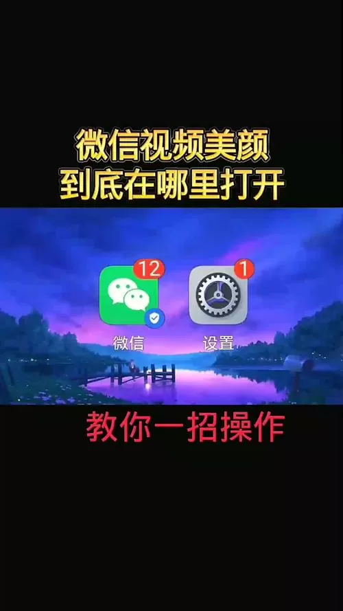 微信视频美颜在哪开图标