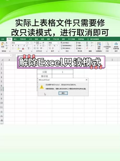 怎样解除表格只读模式截图