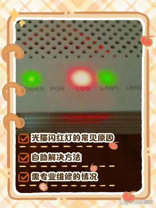电信光猫红灯闪烁是怎么回事截图