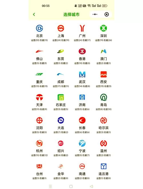 地铁线路图图标