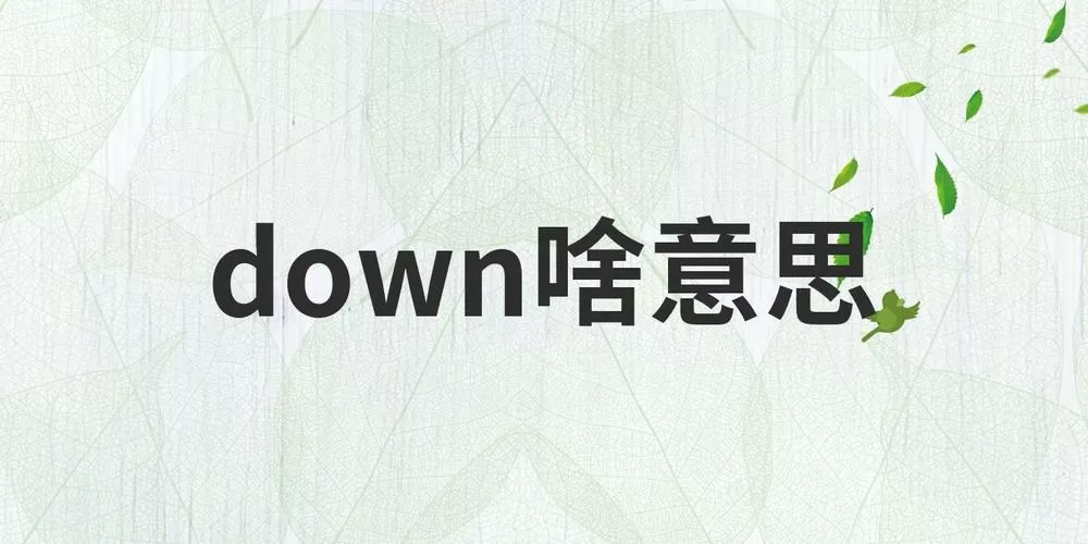 down是什么意思中文意思图标