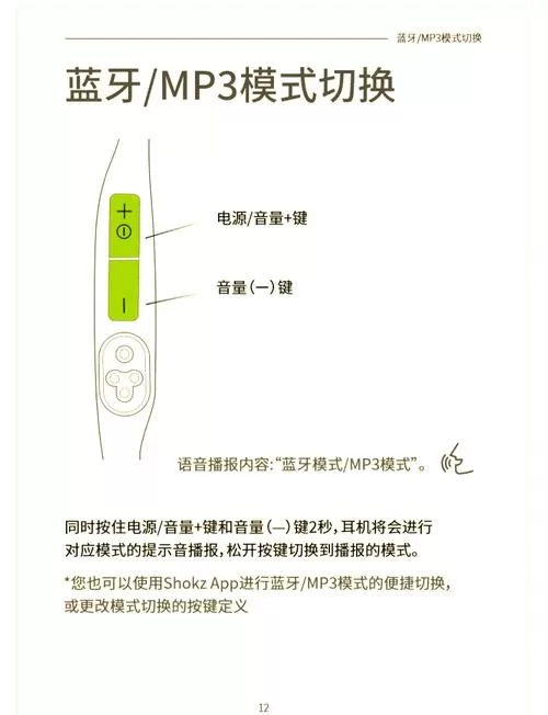 韶音耳机怎么调音量图标