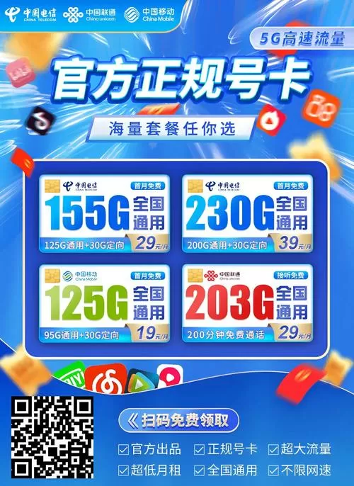 电信卡有哪些套餐图标
