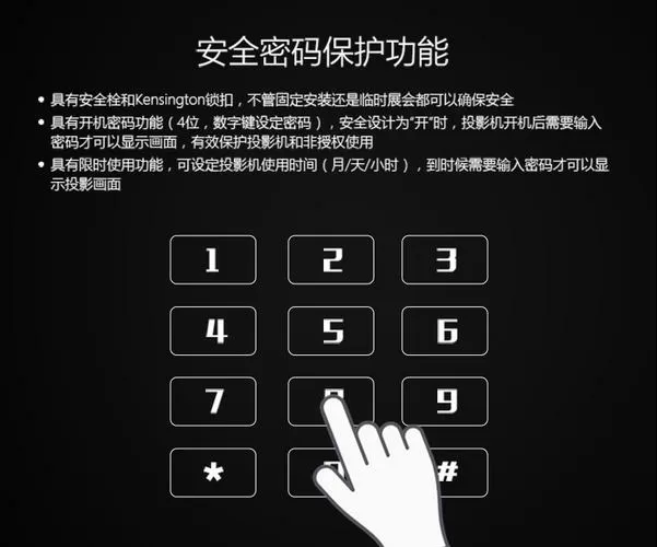 投影仪初始密码截图