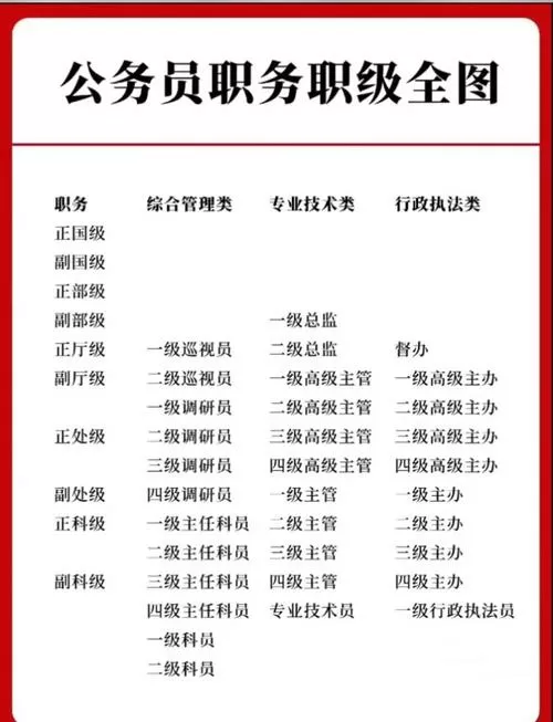 职务级别一览表图标