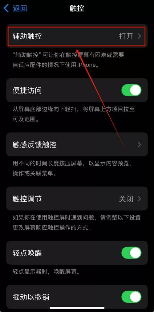 苹果悬浮球在哪里关闭截图