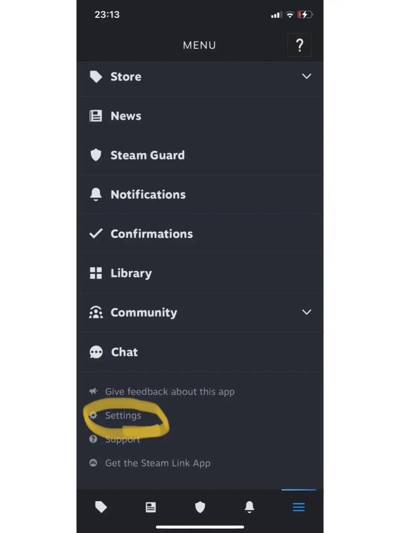 steamchat手机版如何设置成中文截图