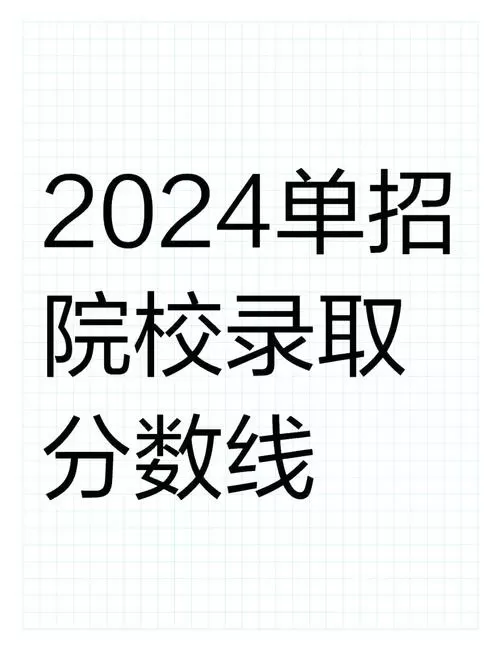 2024年单招最低分数线截图