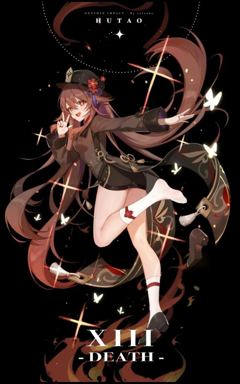 沉睡的胡桃原神白色版