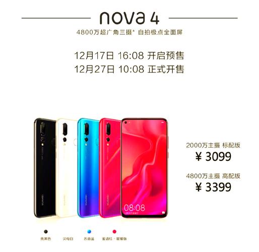 华为nova4参数及报价图标