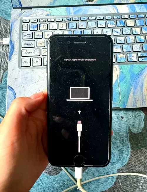 苹果7黑屏强制重启也开不了机截图
