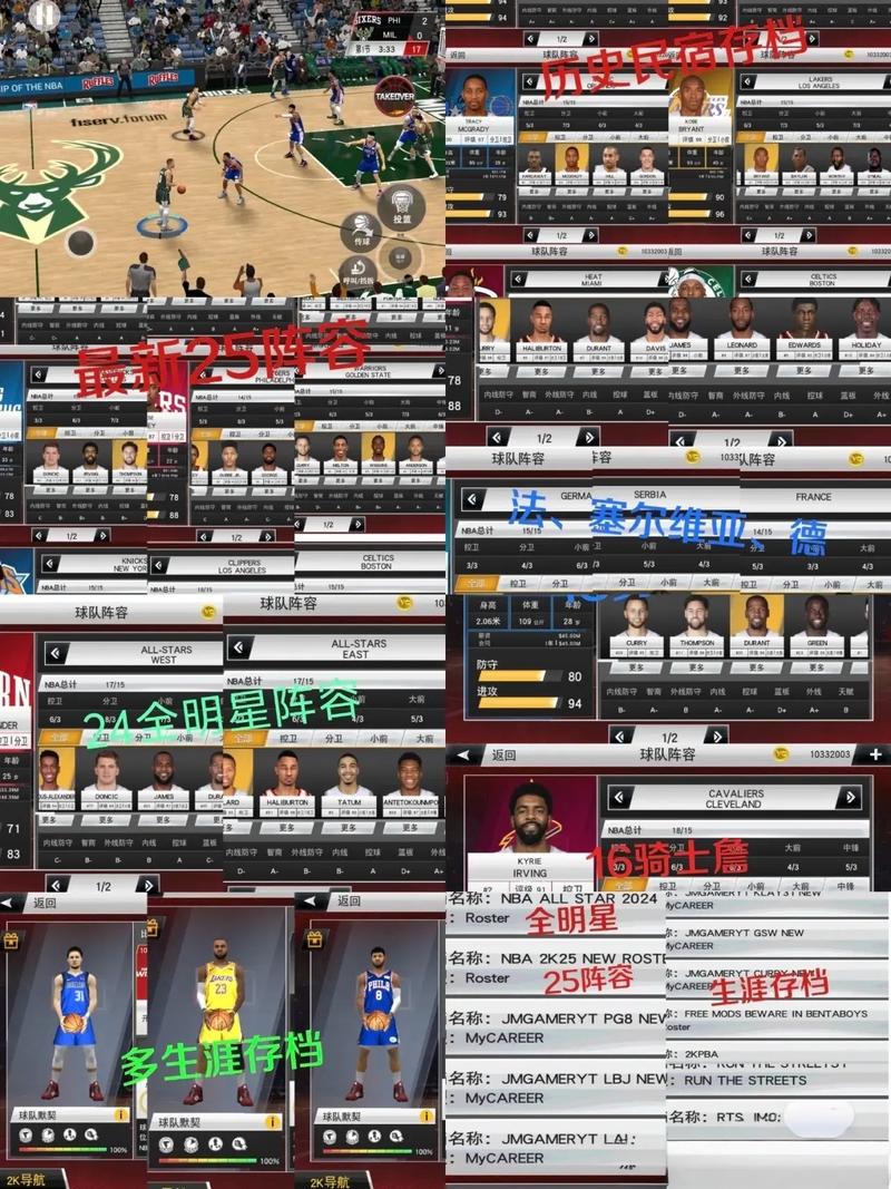 NBA2k20安卓版25阵容