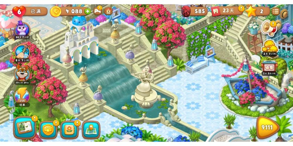 梦幻花园破解版无限星最新版Gardenscapes最新版彩色