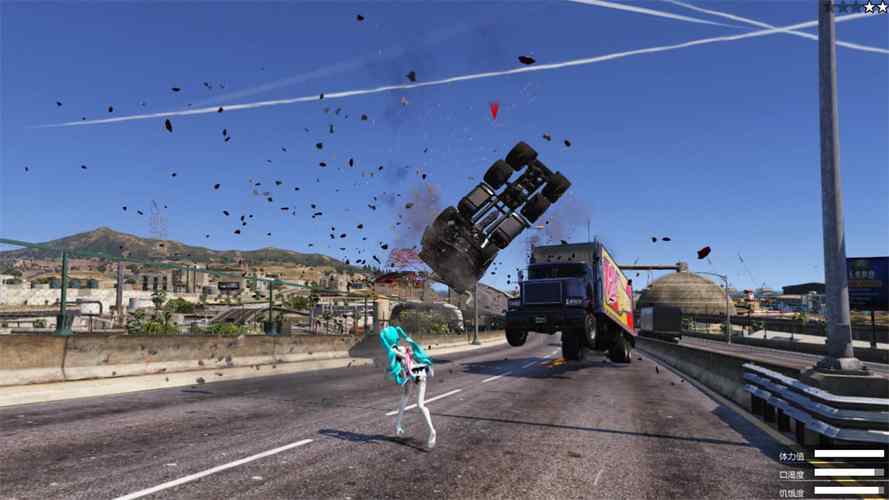 圣安地列斯仿GTA5美化作弊器版MOD蓝色版无广告免费