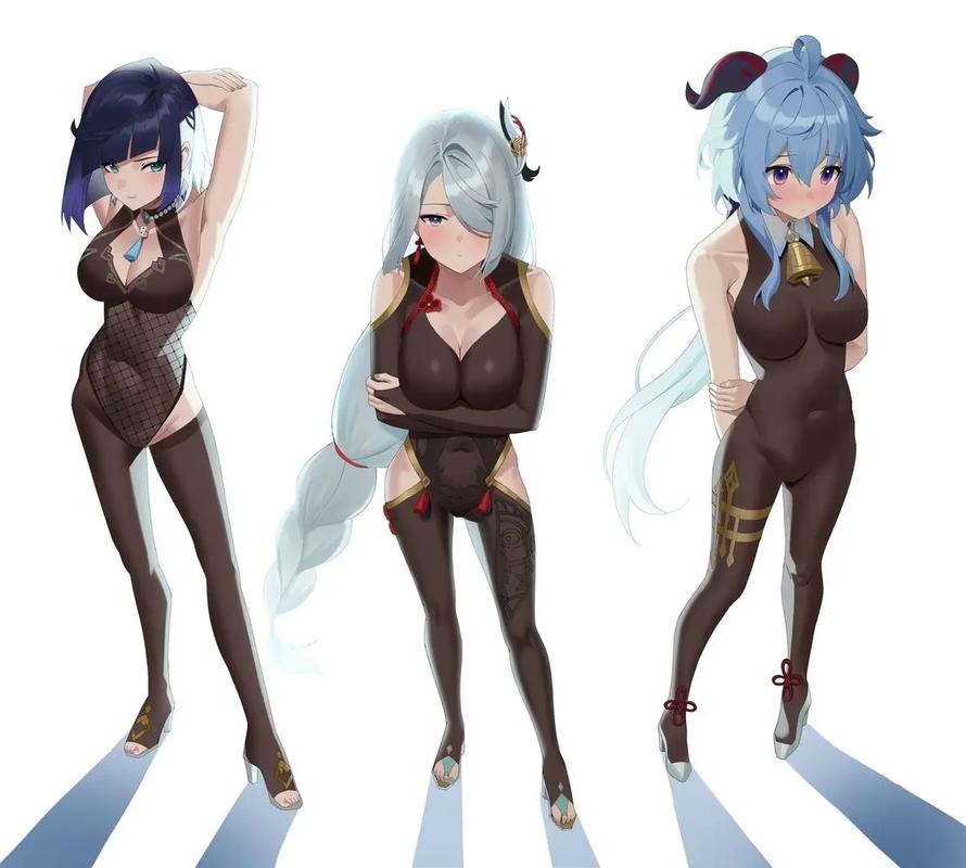 甘雨开襟开叉裙鞋子选择看书版截图