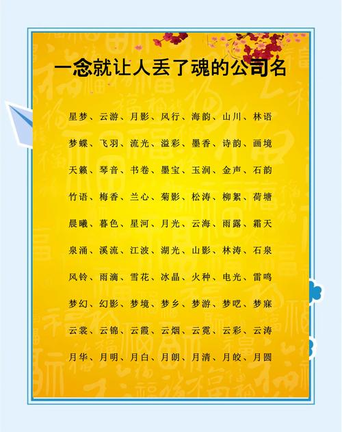 起公司名字2023免费八字起名大全