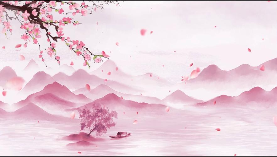桃花视频背景素材无需付费版